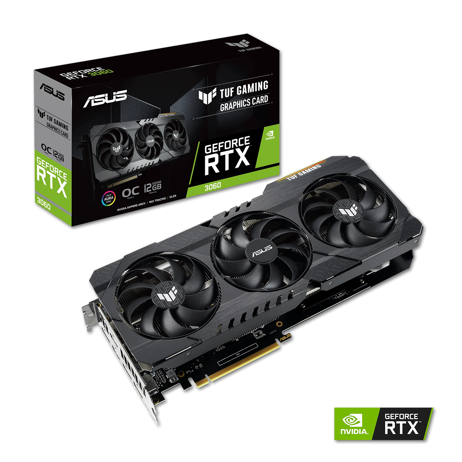 ASUS TUF Gaming GeForce RTX 3060 V2 OC Edition 12GB GDDR6 ASUS TUF Gaming GeForce RTX 3060 V2 OC Edition 12GB GDDR6