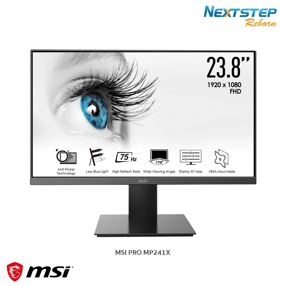 MONITOR 24″ MSI PRO MP241X – VA, HDMI, D-Sub 75Hz (มอนิเตอร์ ...
