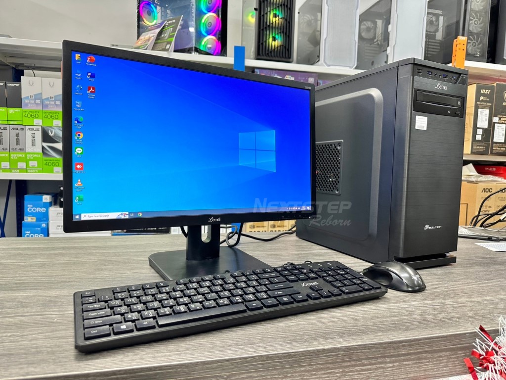 (คอมมือสอง) คอมพิวเตอร์ประกอบ Lemel Core i5 9400 Ram 16GB SSD 256GB Nvidia GT-710 WiFi6 Monitor ...